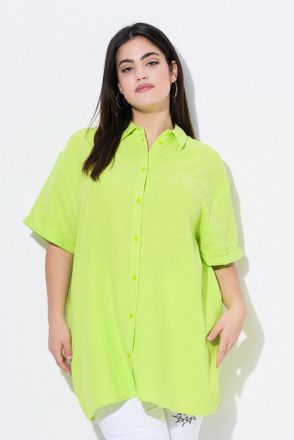 Angel Of Style Longbluse Bluse oversized Musselin Auge auf dem R&uuml;cken