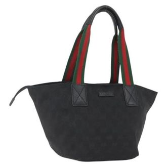 Gucci Pre-owned Canvas Tote Bag - - Pre-owned - Damen - Schwarzk - ONE SIZE