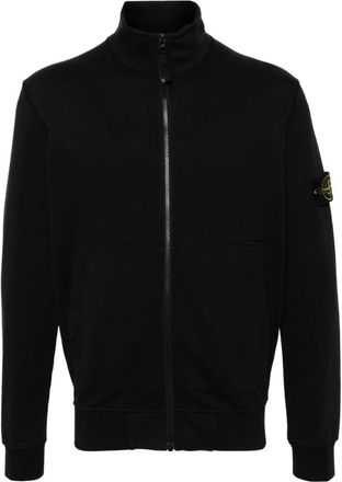 Stone Island Homme, Sweatshirts et sweats &agrave; capuche, Noir, Taille: M Zip-throughs