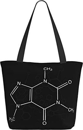 AOOEDM CaffeeMolecule Ladies Shopping Bag 13x11x7in.Le cadeau parfait pour la Saint-Valentin.Cest de la Saint-Valentin pour maman, fille, &eacute;pouse, etc