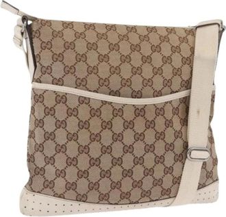 Gucci Sac bandouli&egrave;re vintage doccasion - Femme - Pre-owned - Beige - Taille: ONE Size