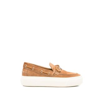 Hogan Femme, Chaussures, Brun, Taille: 37 1/2 EU Crosswind Boat Shoe
