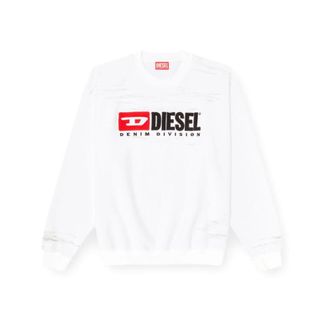 Diesel Herren, Sweatshirts & Hoodies, Wei&szlig;, LGr&ouml;&szlig;e