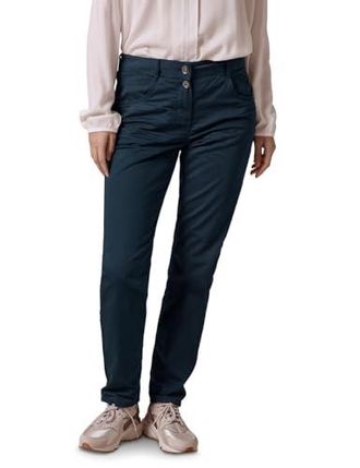 Cecil B378219 Pantalon de Coupe d&eacute;contract&eacute;e, Oil Blue, 34 Damen