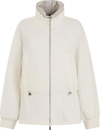 Moorer Tanya Jacket - Femme - Sweatshirts et sweats &agrave; capuche - Blanc - Taille: 48 FR