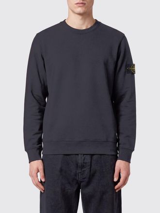 Stone Island Sweatshirt &agrave; col rond en coton avec patch logo Compass