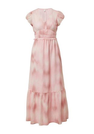 QS by s.Oliver Maxikleid Kleid zartes Chiffonkleid mit All-over-Print
