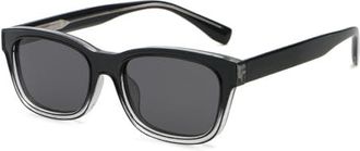 Generic Lunettes De Soleil &Agrave; Monture Carr&eacute;e For Hommes Et Femmes, UV400, Photographie De Rue, Shopping(Black)