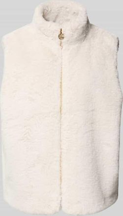 s.Oliver Black Label Regular Fit Weste aus Teddyplüsch