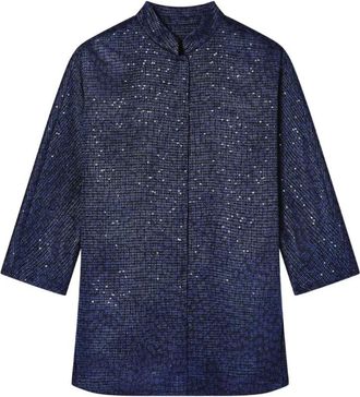 Giorgio Armani Femme, Vestes, Bleu, Taille: 38 FR Blazer Classique