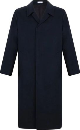 Boglioli Homme, Manteaux, Bleu, Taille: XL Manteau crois&eacute; en m&eacute;lange de laine