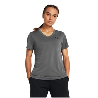 Under Armour T-Shirt f&uuml;r Damen, V-Ausschnitt (Dunkelgrau)