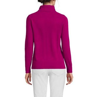 Lands End Rollkragen-Pullover aus Kaschmir, Damen, Gr&ouml;&szlig;e:36-38 regular, Pink, Kaschmir, by Lands End