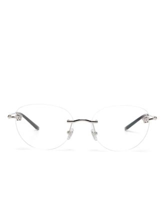 Versace lunettes de soleil &agrave; monture ovale - Argent