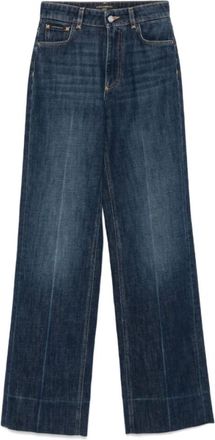 Dolce & Gabbana Femme, Jeans, Bleu, Taille: 34 FR Jean Coupe Droite Bleu Indigo