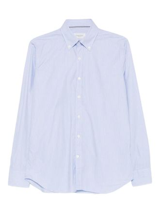 Tintoria Mattei chemise &agrave; fines rayures - Bleu