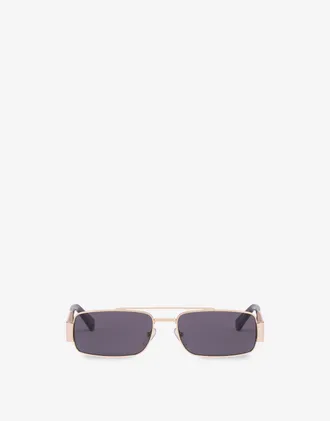 Moschino Sonnenbrille mit Logo - Gold