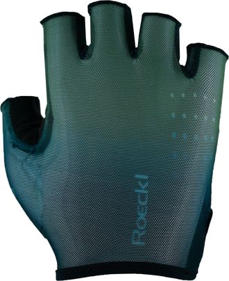 Roeckl Sports Fahrradhandschuh ISTIA, Unisex High Performance Handschuh, Blau/Grün 11.5