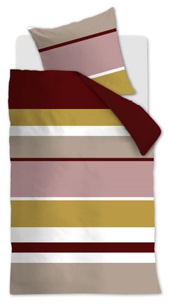 Ambiante Mako-Satin-Bettw&auml;sche-Garnitur Andy Farbe Red Gr&ouml;&szlig;e 135x200+80x80