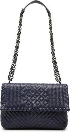 Bottega Veneta Hobo Bags - Small Nappa Intrecciato Stitched Olimpia Shoulder - Gr. unisize - in Blau - f&uuml;r Damen