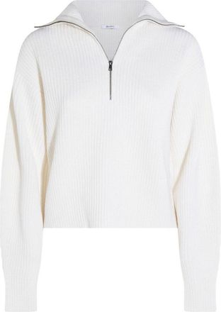 Max Mara Rundhalspullover - Wei&szlig;