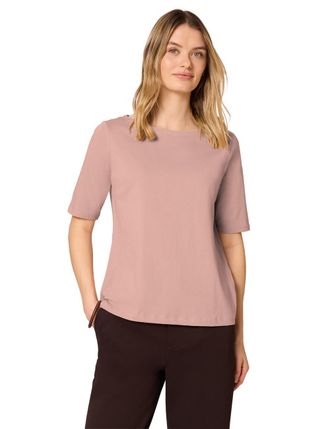 Street One Damen Shirt mit U-Boot-Ausschnitt