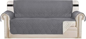 H.VERSAILTEX Wendbare Sofabezug, Sofabezug, Couch-Abdeckung, wasserdicht, für Stuhl, 5.1 cm elastische Riemen, Couch-Überzug für Wohnzimmer, Couch-Bezüge für Hunde