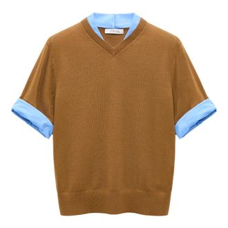 Dorothee Schumacher Chic Merino pullover - - Knitwear - Damen - Braun - L