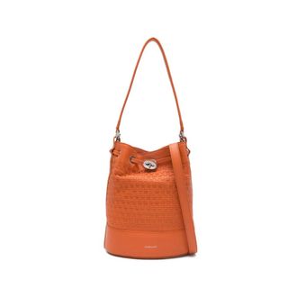 Zanellato Monda Musiva Kleine Ledertasche in Eimerform - - Bags - Damen - Orange - ONE SIZE
