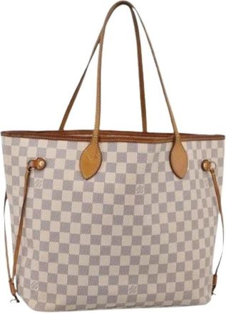 Louis Vuitton Sac cabas Pre-owned Damier Azur - Femme - Pre-owned - Blanc - Taille: ONE Size