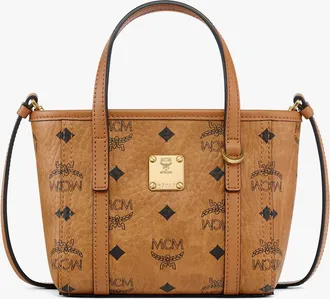 MCM Toni Shopper mit Reissverschluss oben in Visetos