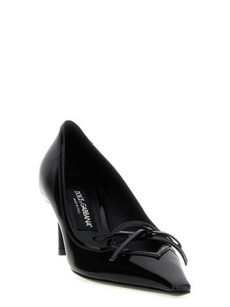 Dolce & Gabbana Womens Pump Black Calfskin Leather