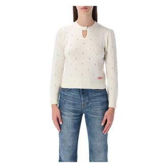 Chlo&eacute; Damen, Strickwaren, Wei&szlig;, SGr&ouml;&szlig;e