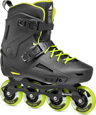 Rollerblade Lightning, Inline Skates für Männer, Urban Inliner, Schwarz/Gelb, 45.5/46
