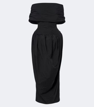 Magda Butrym Robe longue &agrave; encolure bardot