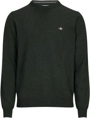GANT Pull col rond droit uni en laine