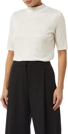 Comma Schimmerndes Shirt mit Stehkragen