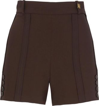 Elisabetta Franchi Femme, Shorts, Brun, Taille: 40 FR Short Shorts