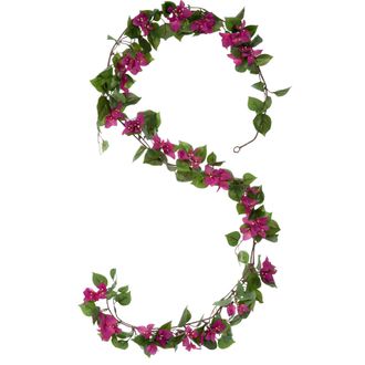 Mica Mica decorations 905424 Bougainvillea Girlande L180B18H10 Rosa Kunstpflanze, Polyester, 180 x 18 x 10 cm