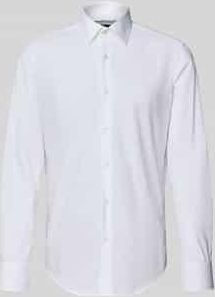 HUGO BOSS Slim Fit Businesshemd aus Popeline mit Stretch-Anteil