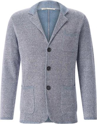 Maurizio Baldassari Homme, Pulls, Bleu, Taille: 3XL Cardigan style blazer