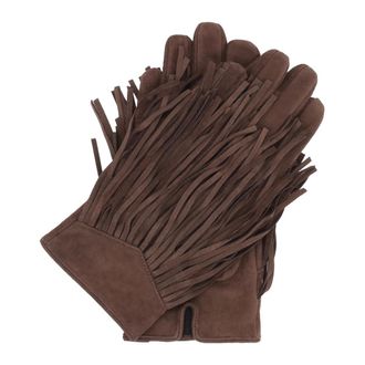 Kazar Wildlederhandschuhe mit Quasten - - Accessories - Damen - Braun - M