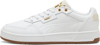 Puma Unisex Court Classic Lux Sneaker, White-Alpine Snow Gold, 46 EU