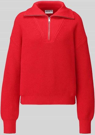 Jake*s Casual Loose Fit Troyer aus reiner Baumwolle