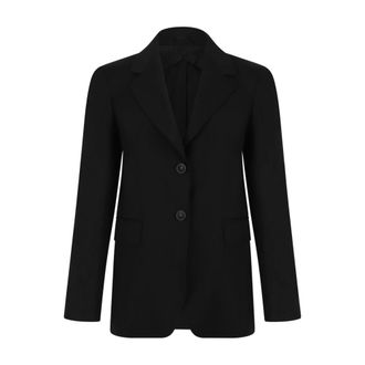 Max Mara Femme, Vestes, Noir, Taille: 34 FR Tailored Wool Blazer