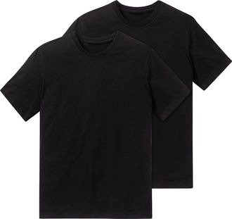 Schiesser T-Shirt Essentials (2er-Pack) mit Rundhalsausschnitt