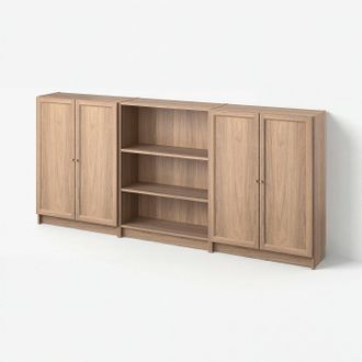 IKEA BILLY / OXBERG Regalkomb. mit T&uuml;ren