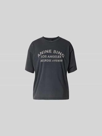 Anine Bing Relaxed Fit T-Shirt mit Logo-Print