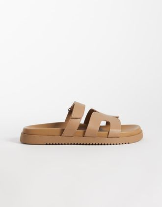 Steve Madden Missile - Sandales &agrave; lani&egrave;res - Marron