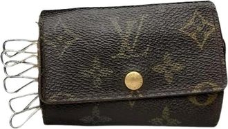 Louis Vuitton unisex, Pre-owned, Brun, Taille: ONE Size Porte-cl&eacute;s en toile Pre-owned